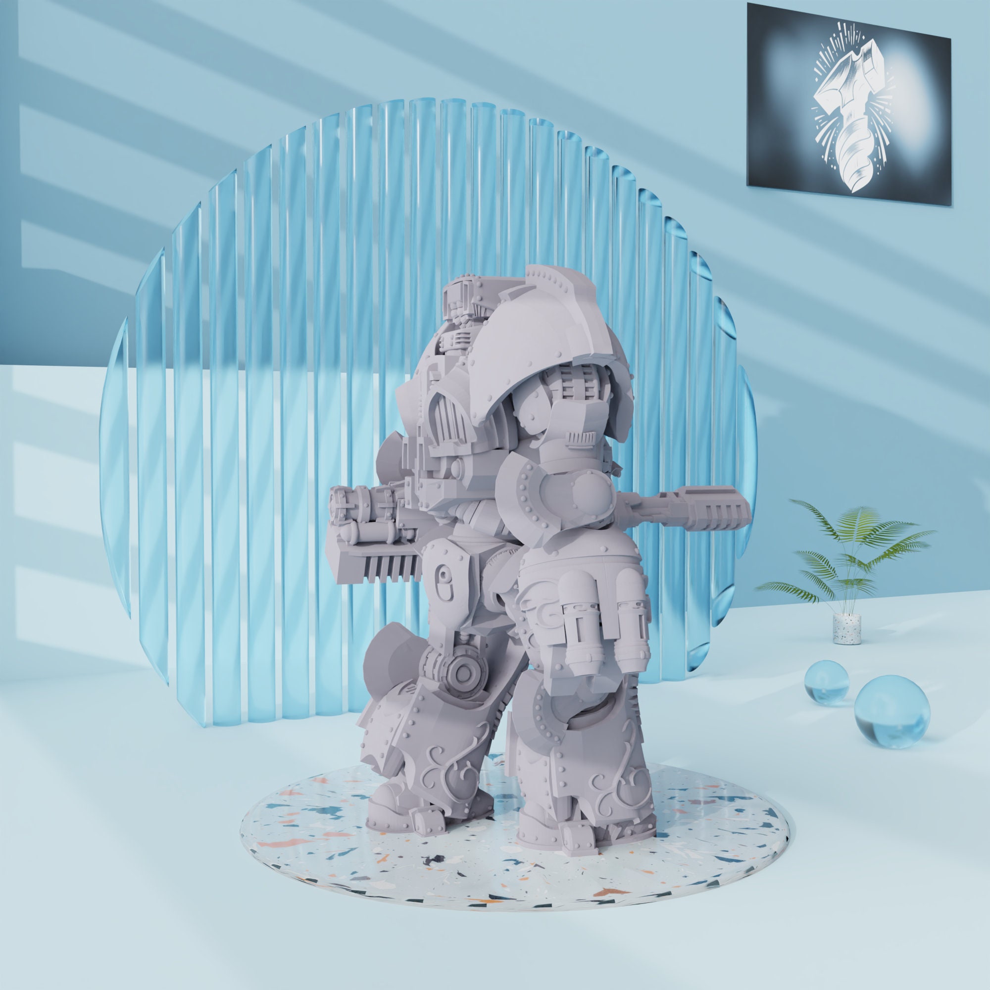 Legio Custodes Telemon Heavy Dreadnought Warhammer 40K 30K Miniature ...