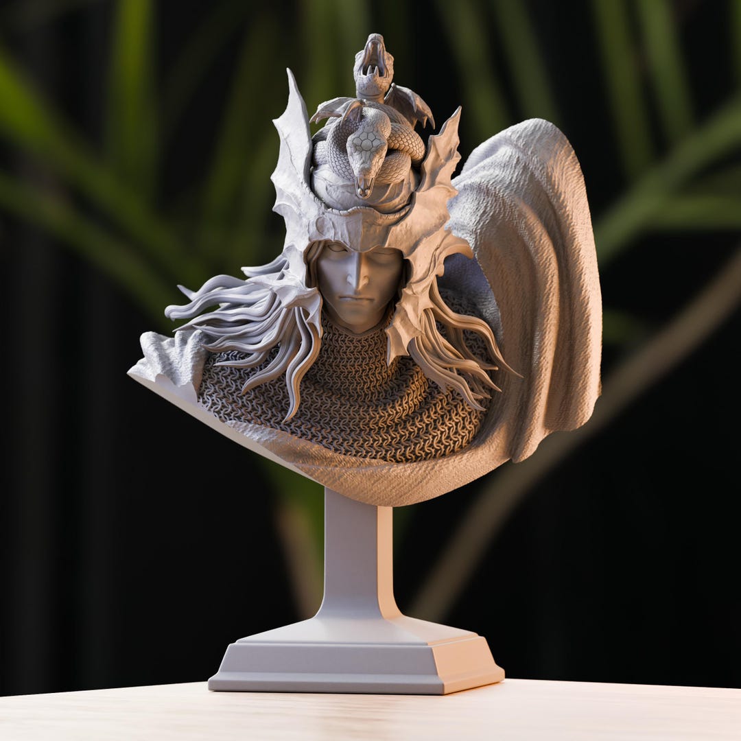 IMPALER BUST - Paintable Figure | Highly Detailed 12K 3D Printed Statue ...