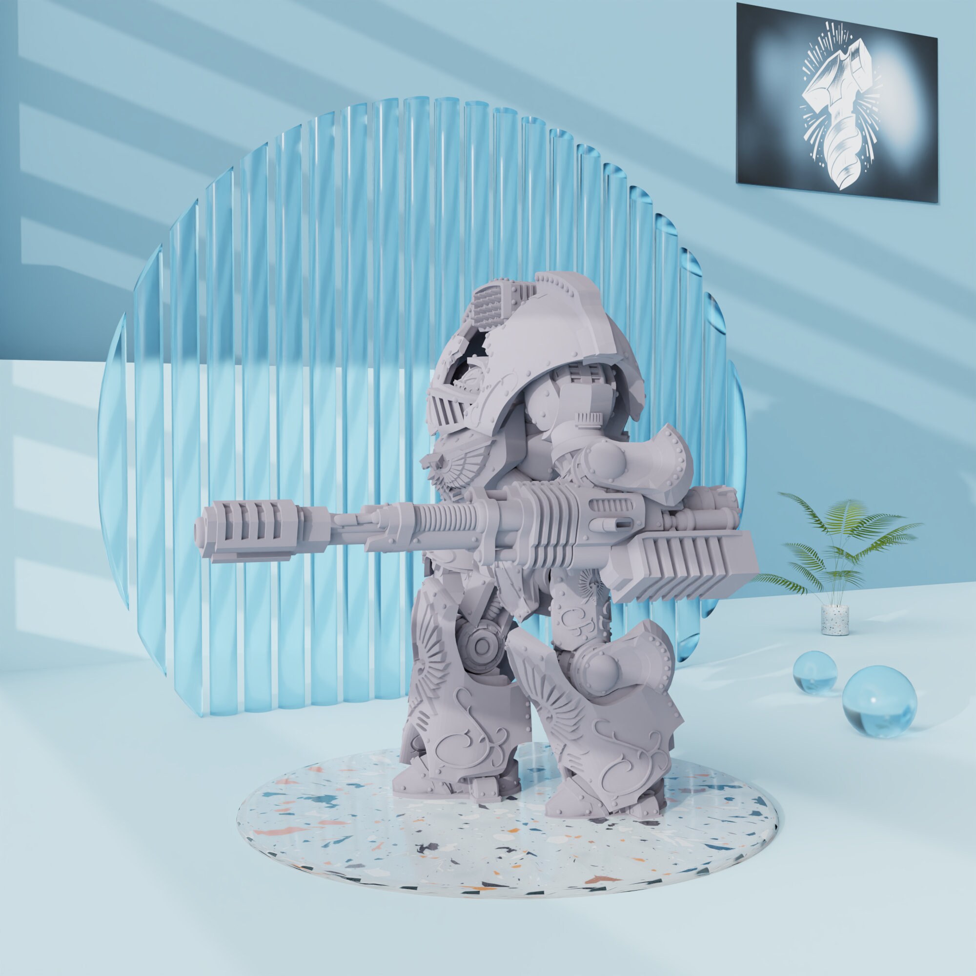 Legio Custodes Telemon Heavy Dreadnought Warhammer 40K 30K Miniature ...