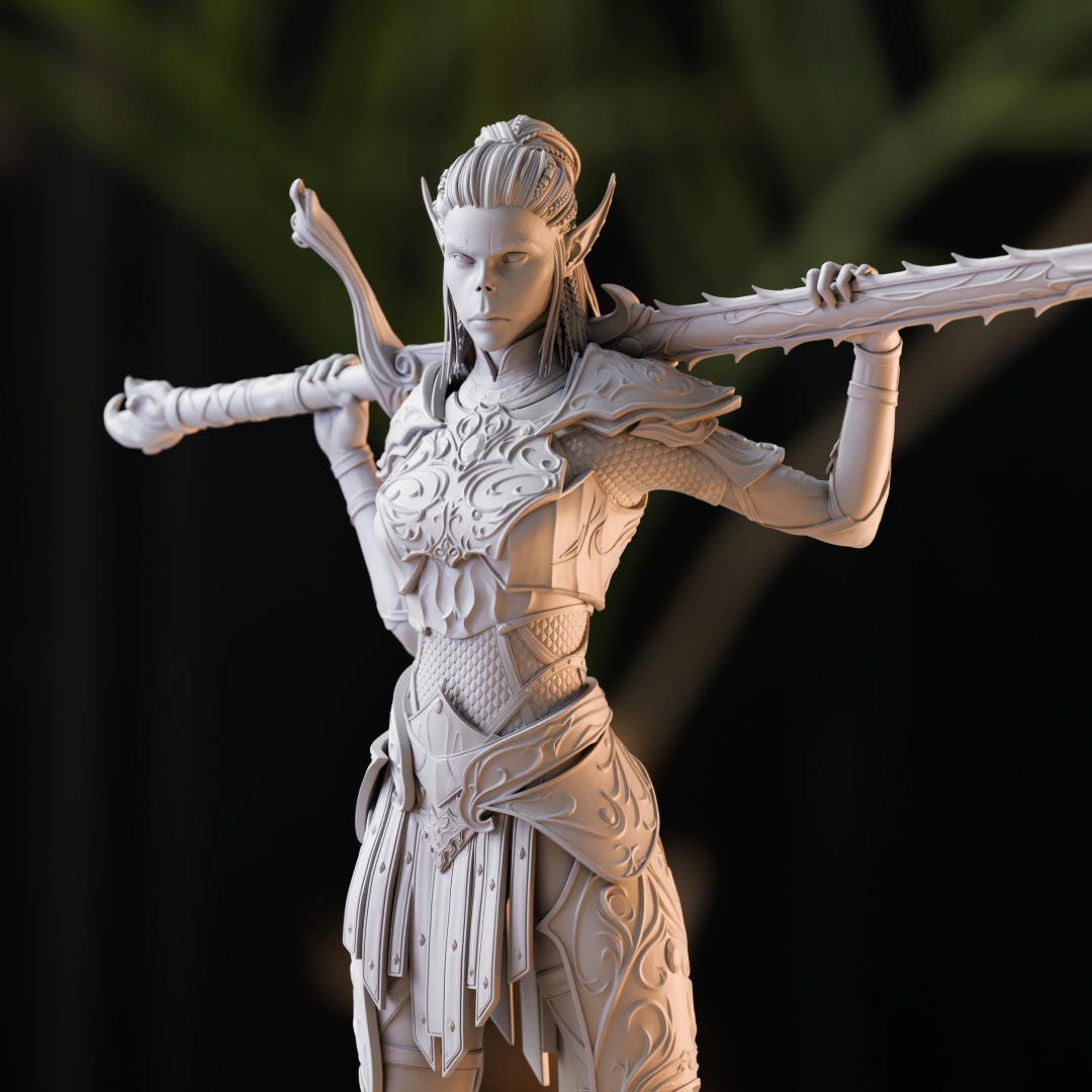 LAEZEL - Baldurs Gate 3 Figure | Ultra Detailed 12K Resin Statue ...