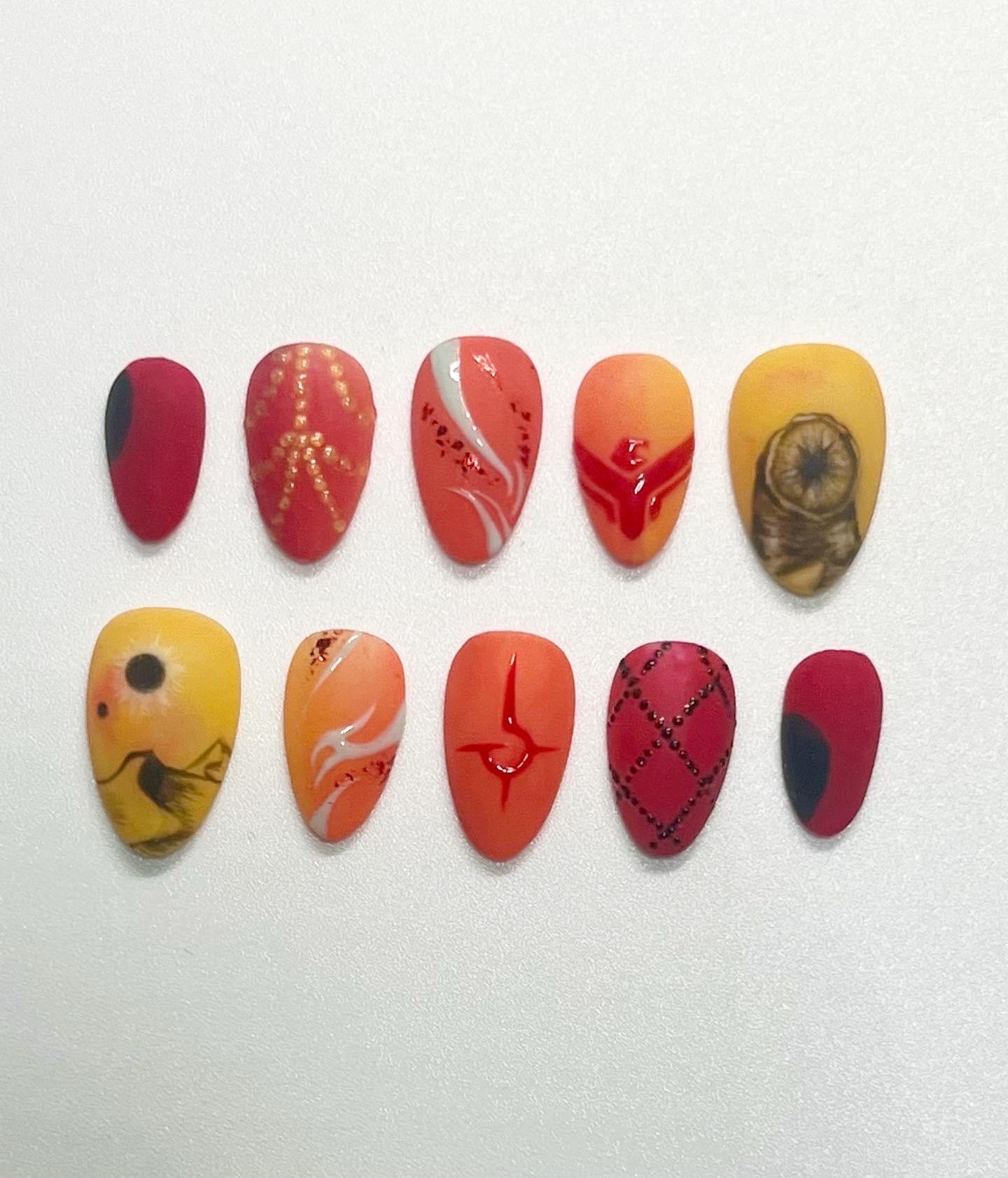 Dune Custom Press on Nail Set - Etsy
