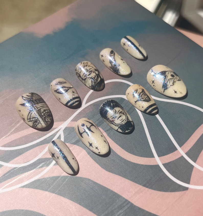 Sukuna Press on Nails, Jujutsu Kaisen - Etsy