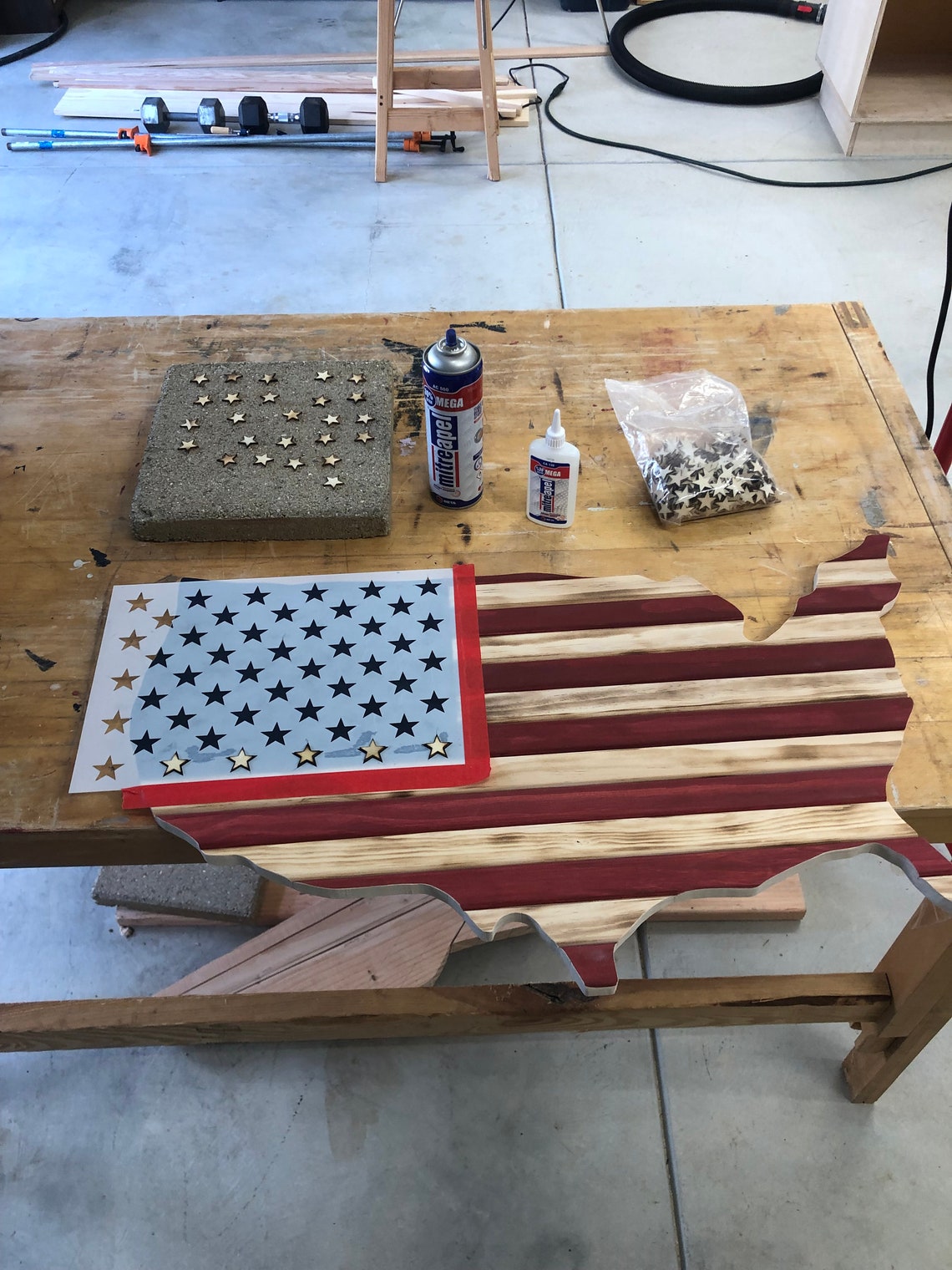 USA Shaped American Flag - Etsy