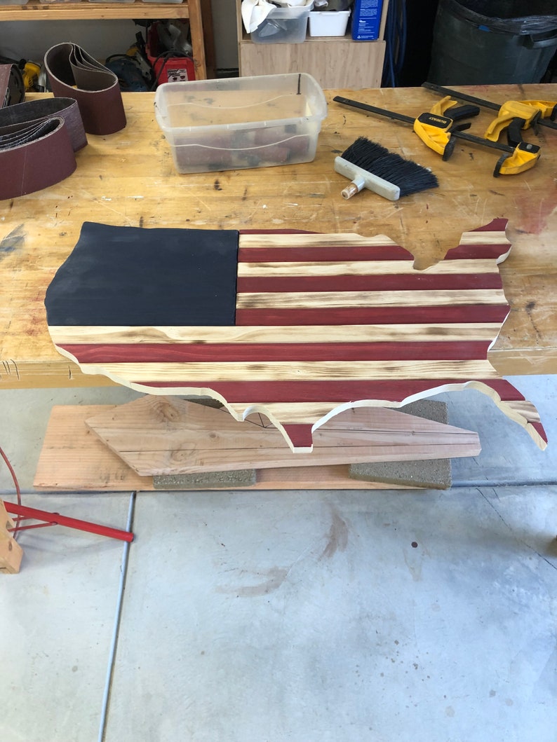 USA Shaped American Flag - Etsy