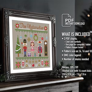 The Nutcracker - PDF Cross Stitch Pattern | Christmas Fairy Tale ...