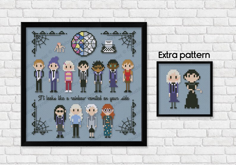 Wednesday Cross Stitch Pattern (addams Tv Series Embroidery) - Etsy