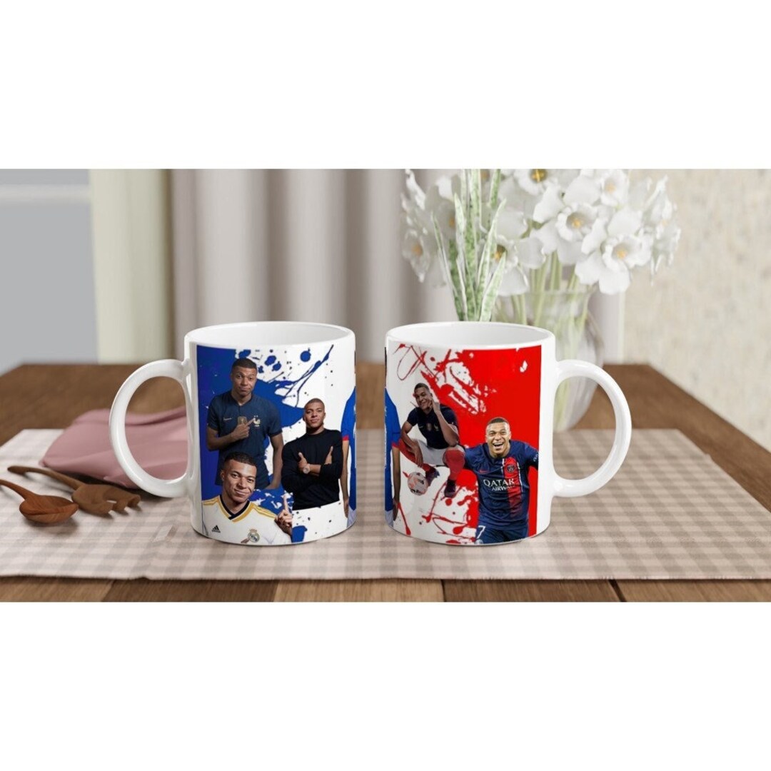 Exclusive Kylian Mbappe Mug - Premium Design for Soccer Fans - Etsy