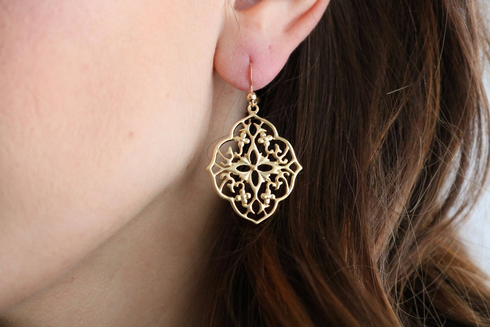 Filigree Earrings Persian Earrings Gold Filigrees Silver - Etsy