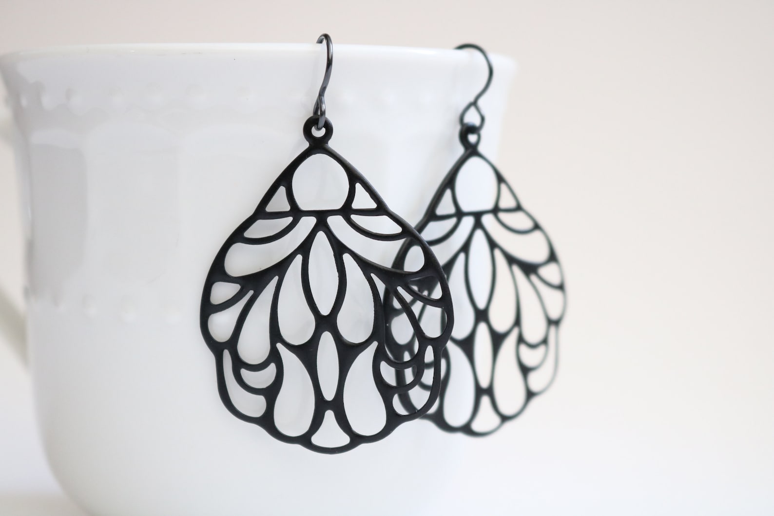 Laser Cut Silver Earrings, Silver Filigree Earrings, Butterfly Insect ...