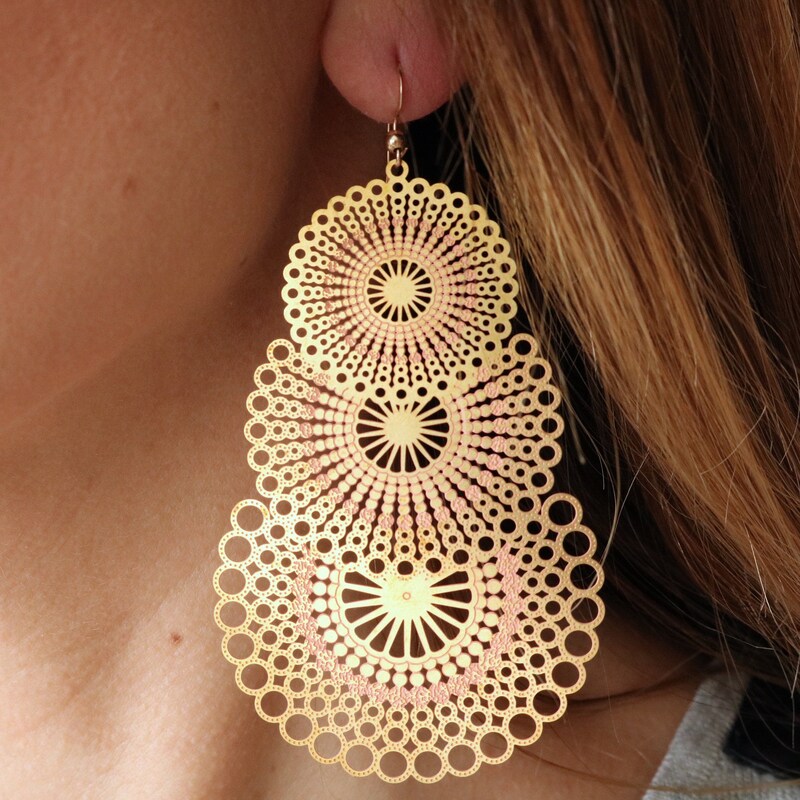Filigree Earrings - Etsy