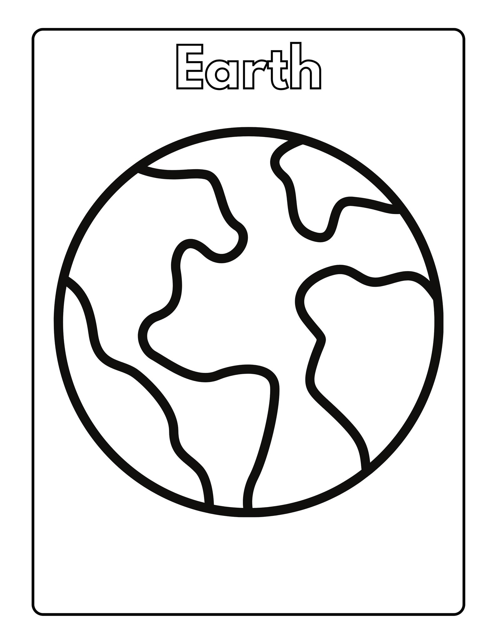 Children's Coloring Book Printable Solar System Planets Coloring Pages ...