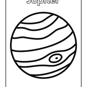 Children's Coloring Book Printable Solar System Planets Coloring Pages ...