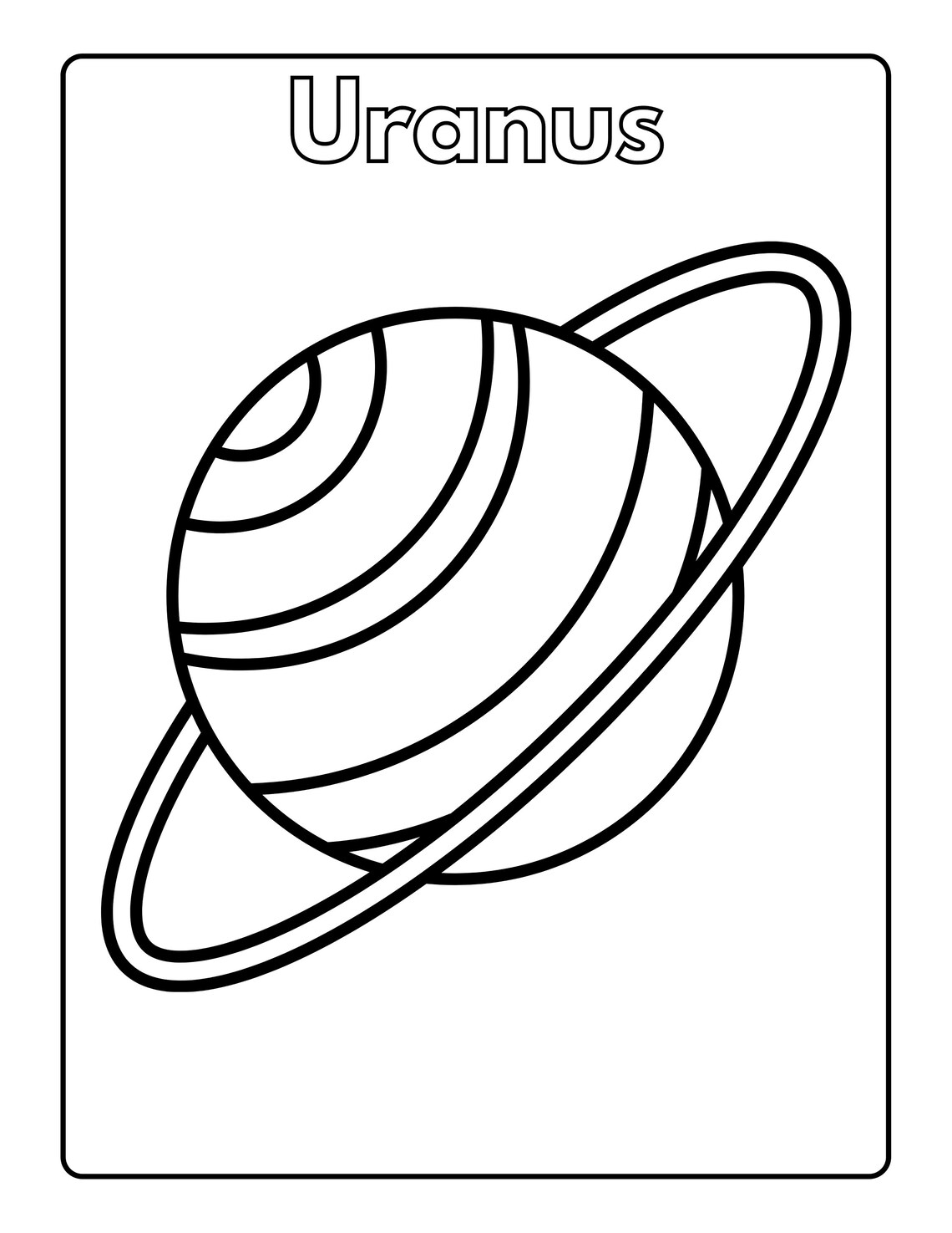 Children's Coloring Book Printable Solar System Planets Coloring Pages ...