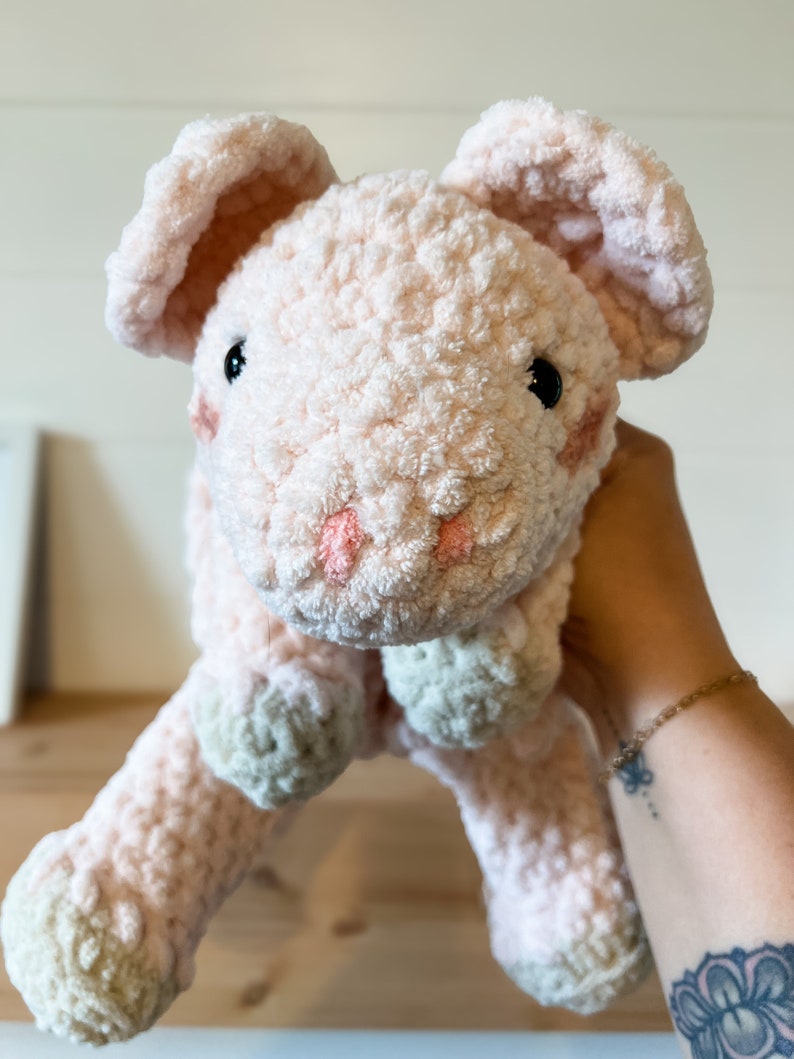 Soybean the Pig | Crochet Pig | Crochet Plushie | Farm Plush | Piglet ...