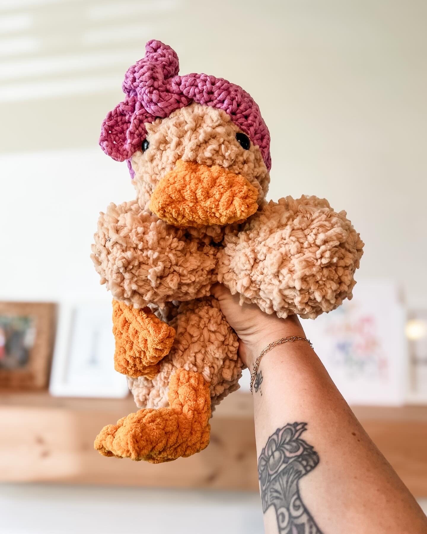 Della Duck | Crochet Duck | Crochet Plushie | Farm Plush | Knotted ...