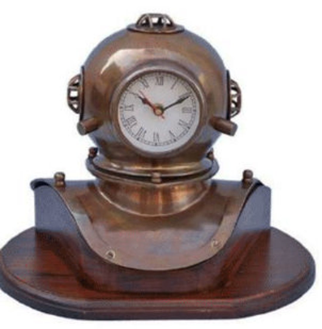 Antique Diving Helmet Clock - Etsy