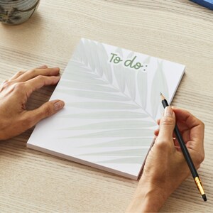 Printable Palm Leaf Notepad | Palm Leaf Stationary | Instant Digital ...
