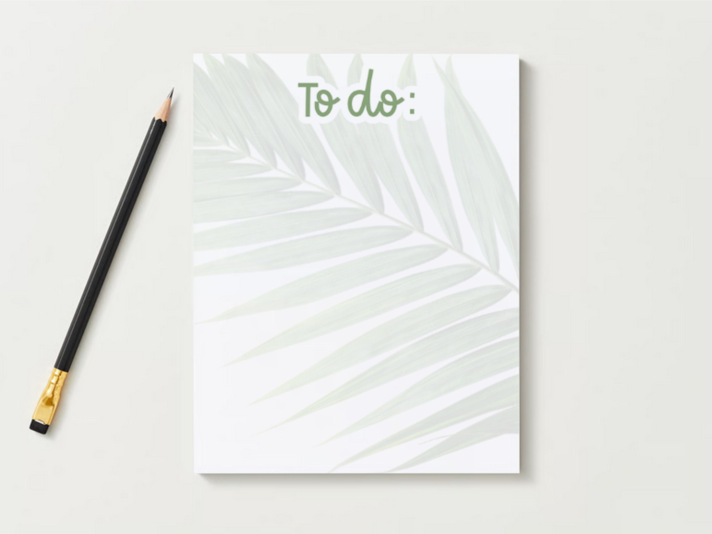 Printable Palm Leaf Notepad | Palm Leaf Stationary | Instant Digital ...