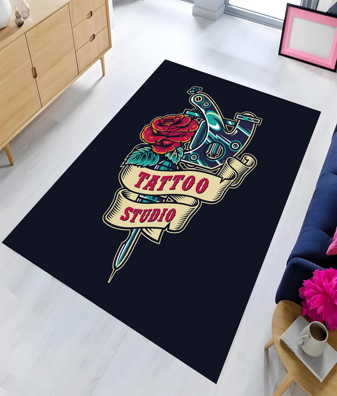 Tattoo Design Rug,colorful Tattoo Concept Rug,tattoo Rug,tattoo Print ...