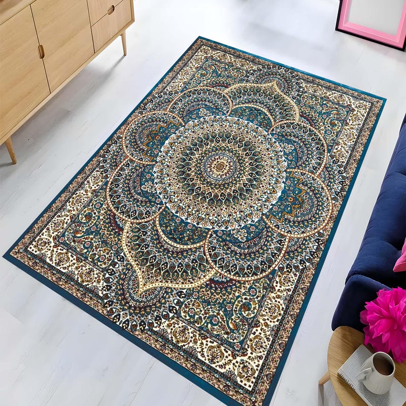 Mandala Bath Rug - Etsy
