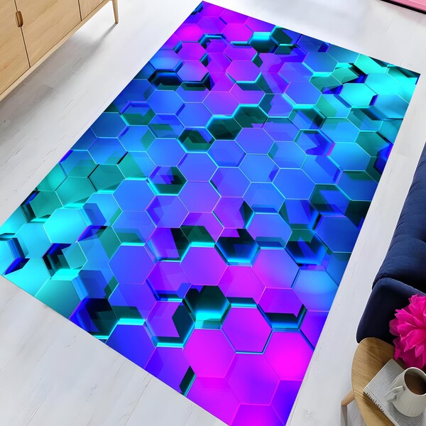 Hexagonal Rug - Etsy