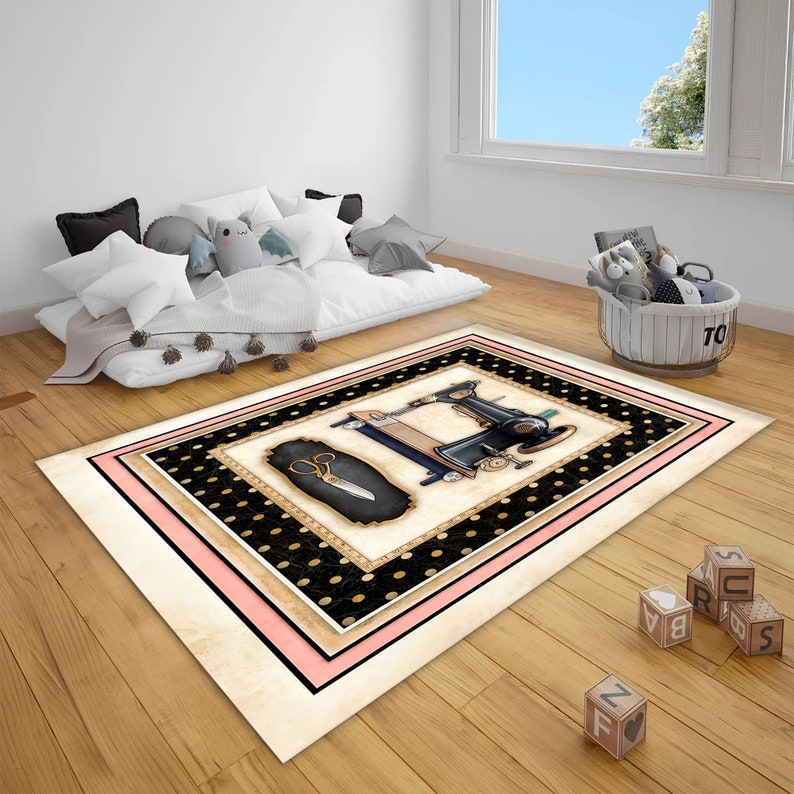 Sewing Design Carpet,sewing Pattern Rug,sewing Material Patterns,hand ...