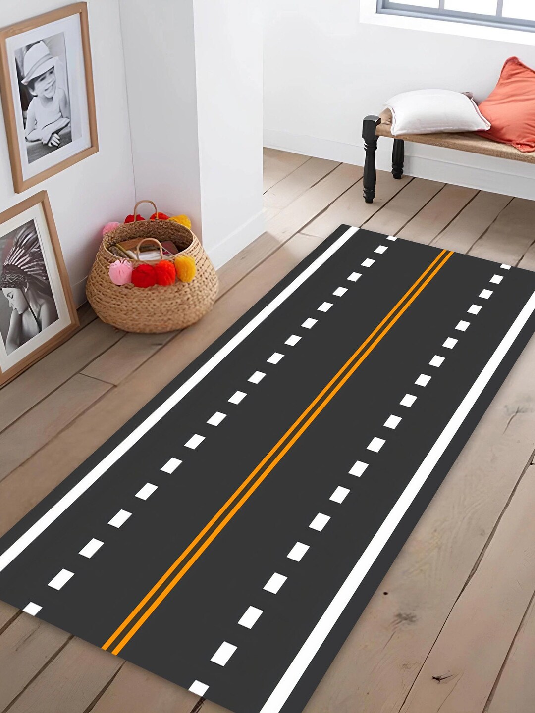 Race Track Play Mat Runner Rug,race Road Track Rug,toddler Runner ...