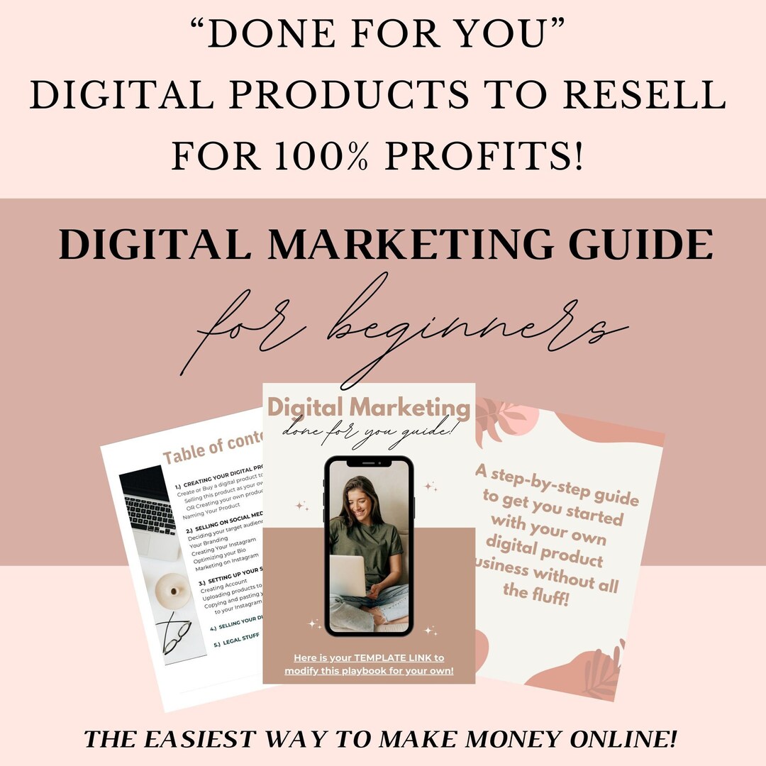 Digital Marketing Guide for Beginners, Includes Master Resell Rights to ...