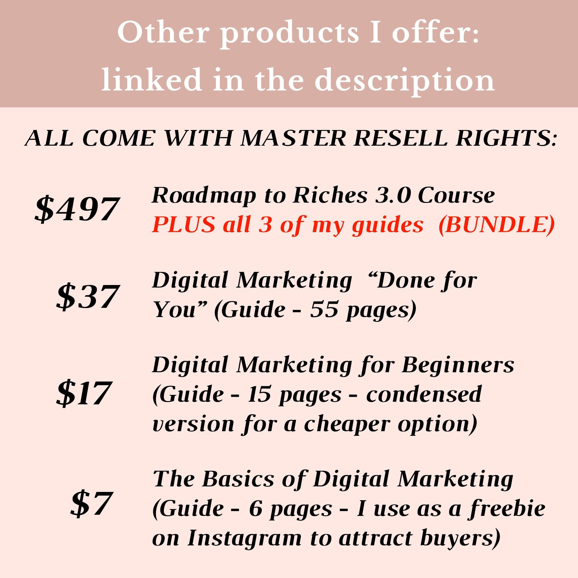 Digital Marketing Guide for Beginners, Includes Master Resell Rights to ...