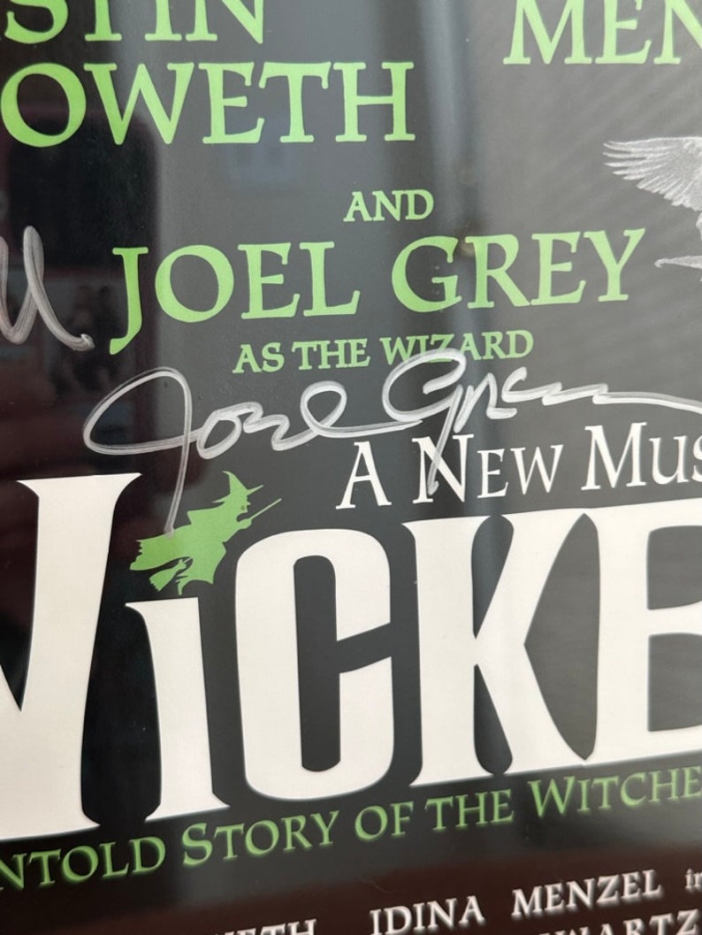 Wicked 2003 Original Broadway Cast Signed Poster REDUCED Moving and ...