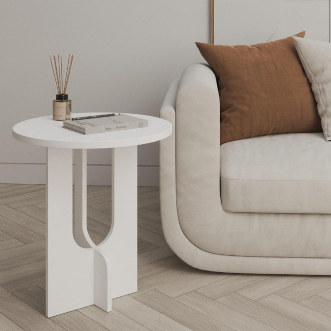 White Coffee Table, Bedside Table, Wood Coffee Table Rectangle, Dark ...