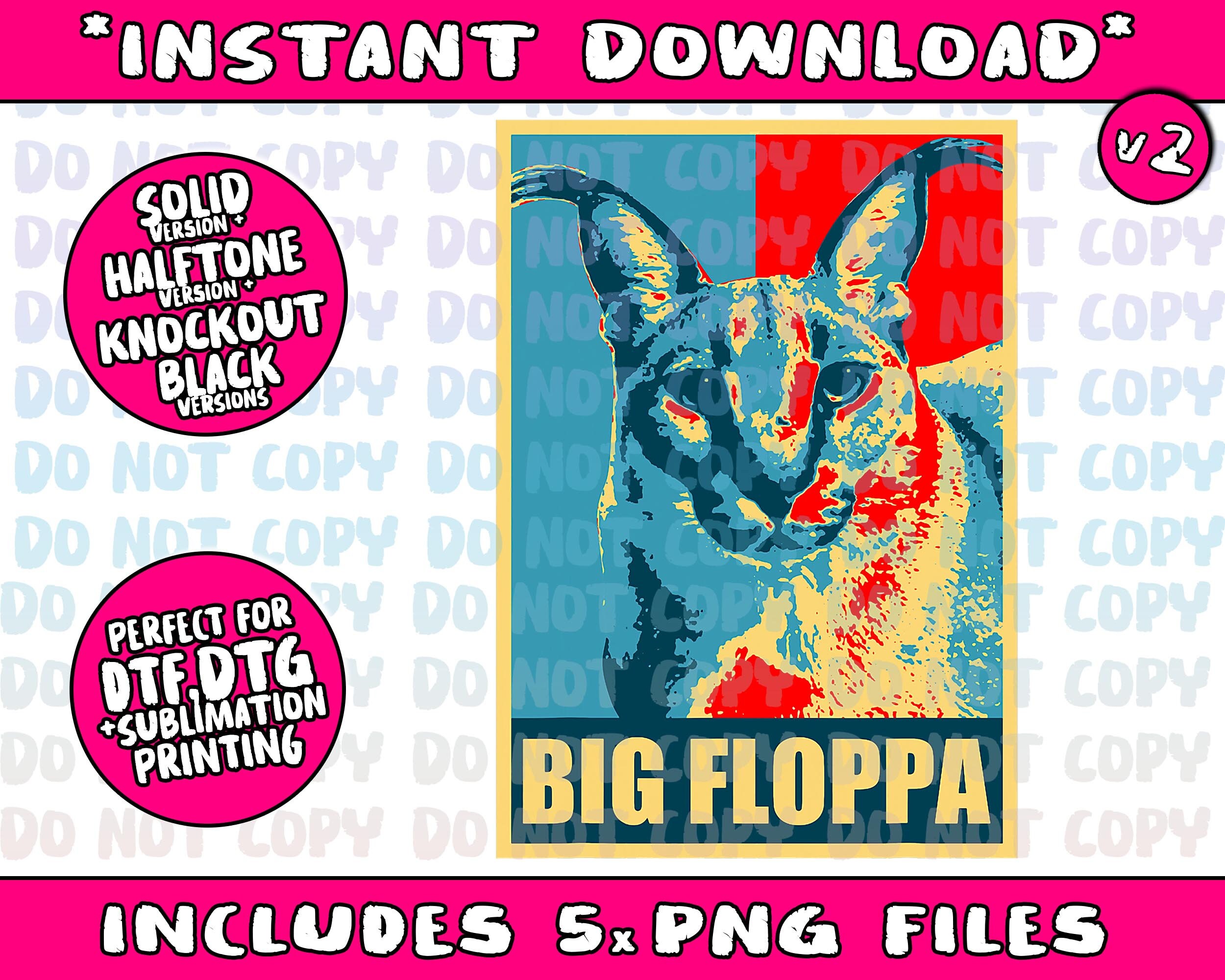 Big Floppa Caracal Cat Meme Png Bundle, Trending Png, Popular Printable ...