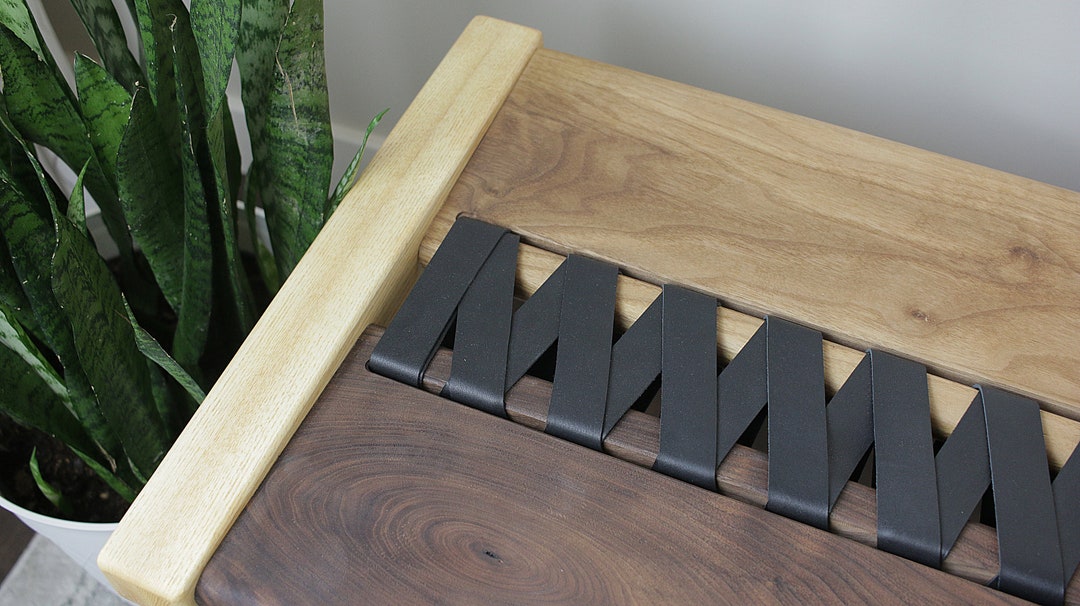 Handcrafted Bench, Leather Benches, Leather Wrapped, Mid-century Modern ...