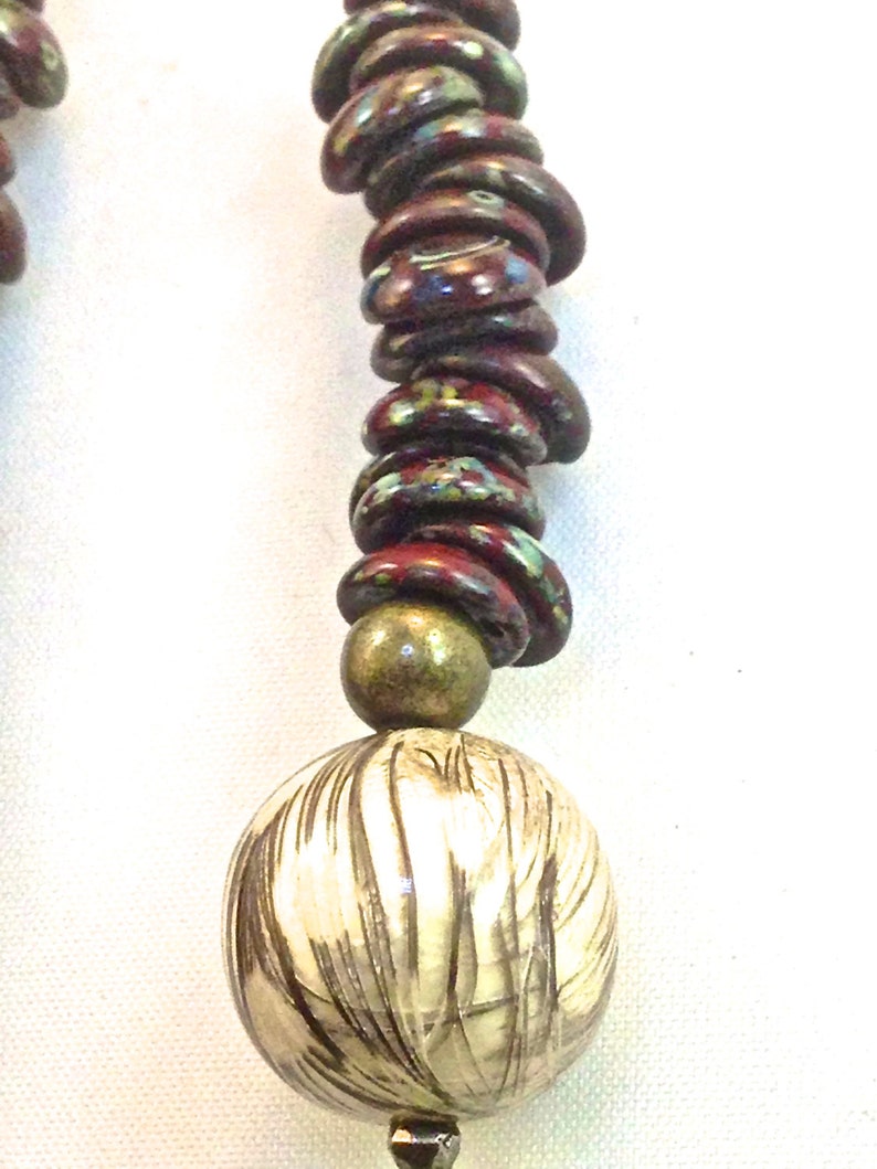 Prinite, Lemon Quartz, Czech Glass, Pyrite, Silk Metallic Fringe and ...