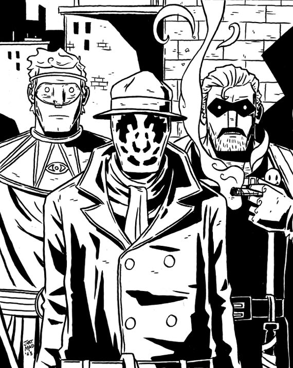 Watchmen The Comedian Drawing