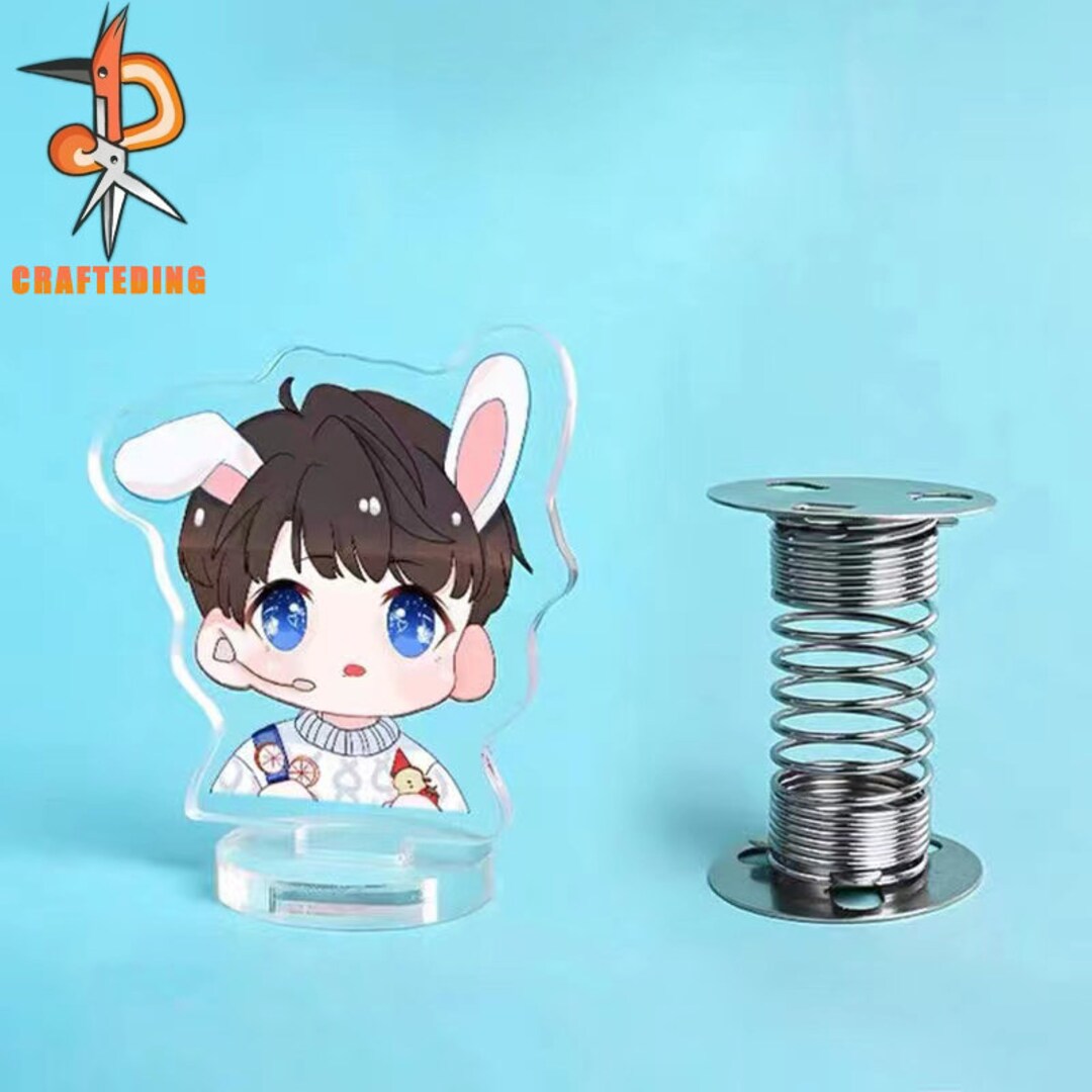 Customized Acrylic Shaker Spring Car Bobblehead Ornament Keychain Stand ...