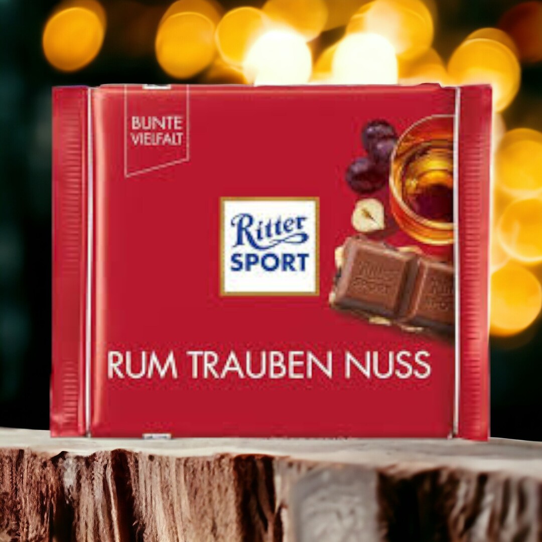Ritter Sport Rum Raisins Hazelnuts Chocolate 12x100g - Etsy