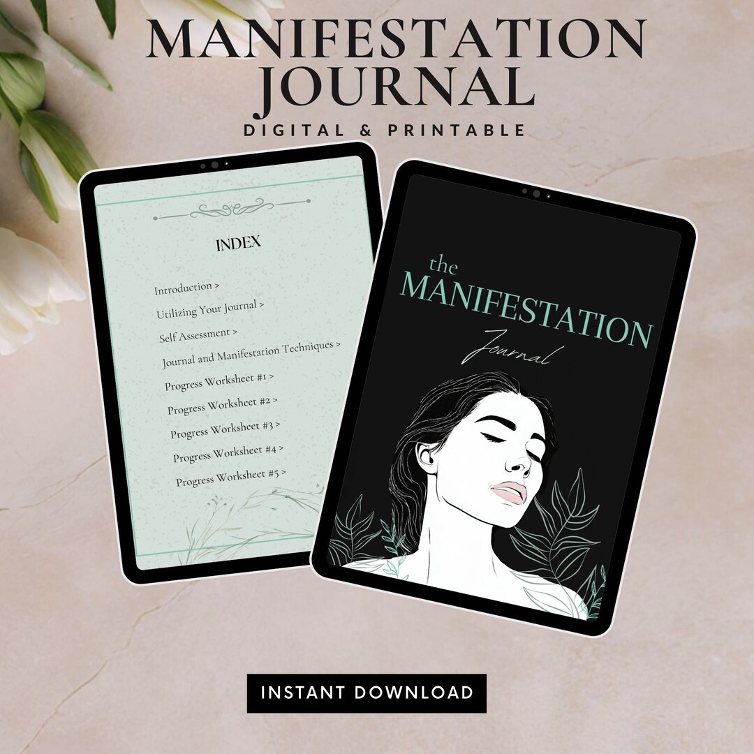 Digital Manifestation Journal | Printable Notebook for Manifesting Your ...