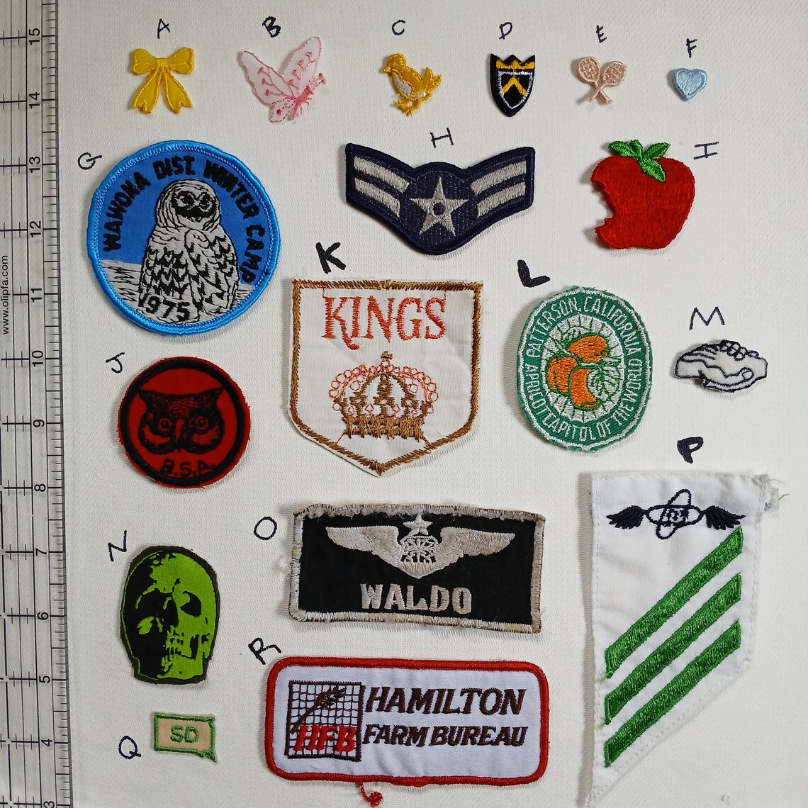 Vintage Sew on Patches: Owl Camp, Kings, Waldo, Military & More - Etsy