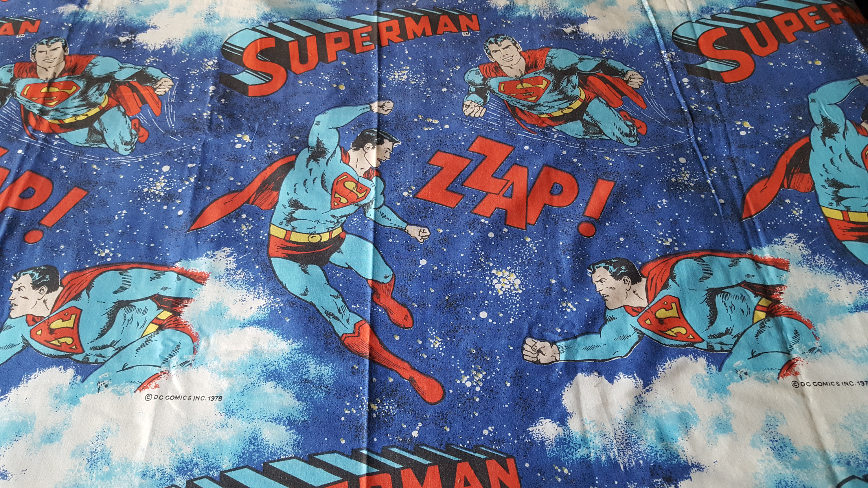 Vintage 1978 Superman Twin Top Sheet Bedding Bed Flatsheet - Etsy