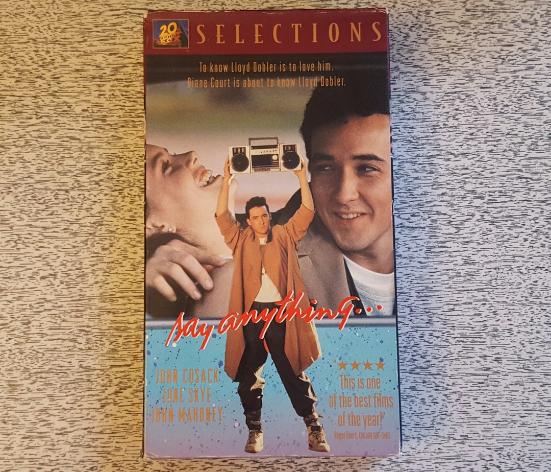 Say Anything... VHS Vintage Film Movie 80s John Cusack Romcom - Etsy