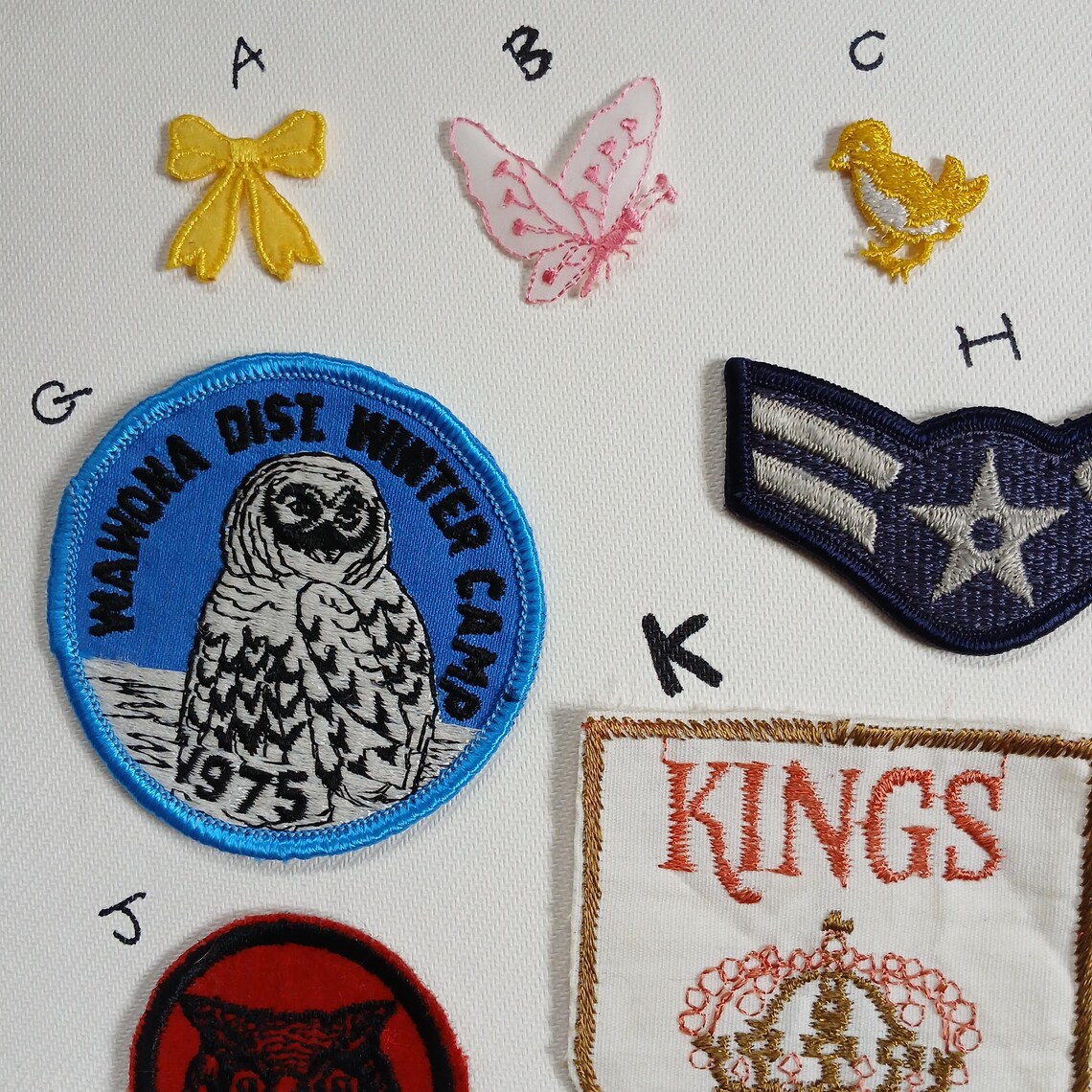 Vintage Sew on Patches: Owl Camp, Kings, Waldo, Military & More - Etsy
