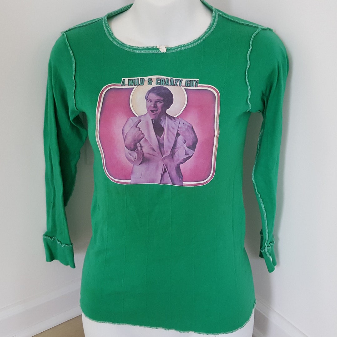Vintage 70s Steve Martin T Shirt Top SNL Wild and Craazy Guy Small - Etsy