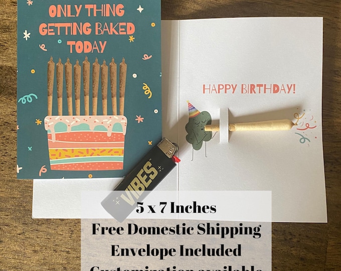 Funny 420 Birthday Gift for Stoner Birthday Card Funny 420 Bday Gift ...