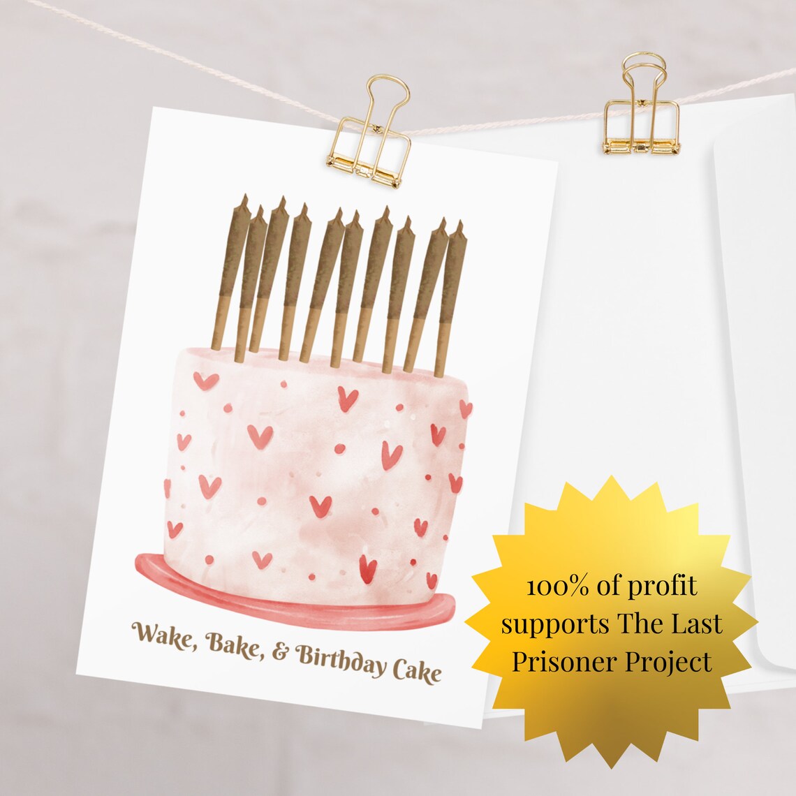 Wake Bake and Birthday Cake Stoner Birthday Card 420 Birthday Card for ...