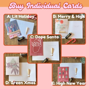 Stoner Christmas Gift Joint Holder Card Stoner Holiday Gift Set for ...