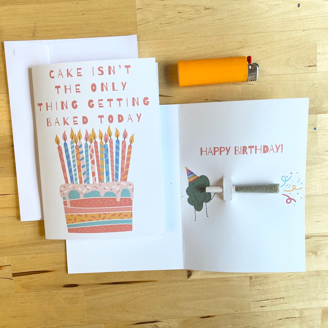 Funny 420 Birthday Gift for Stoner Birthday Card Funny 420 Bday Gift ...