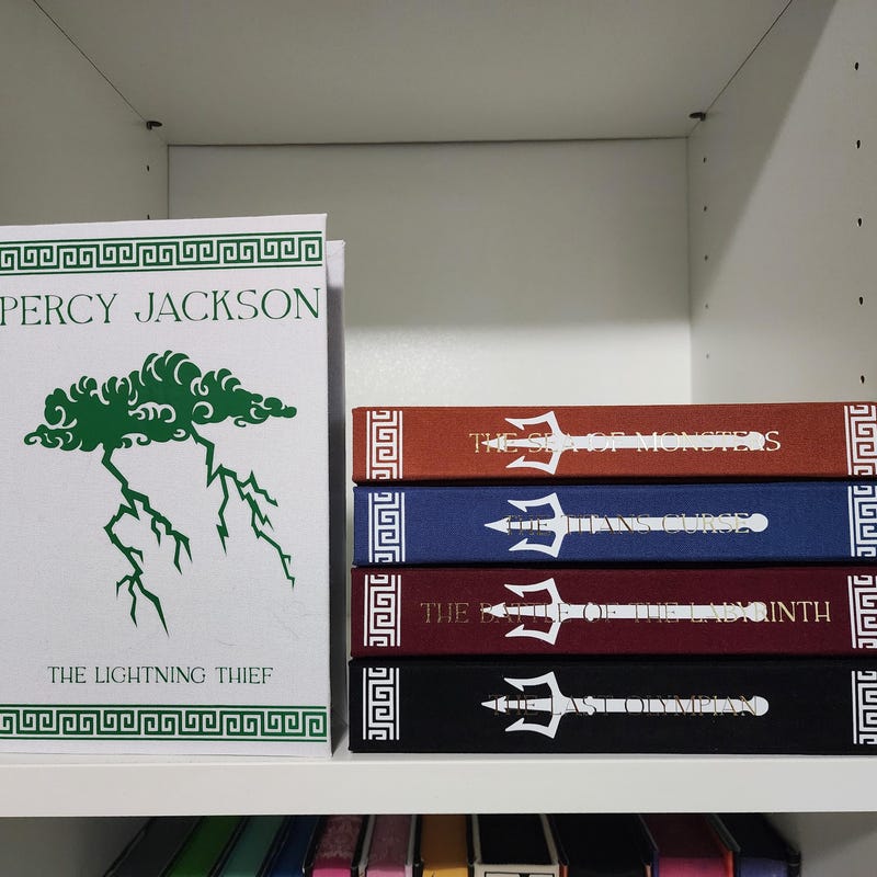 Percy Jackson Lightning Thief Book Cover - Etsy