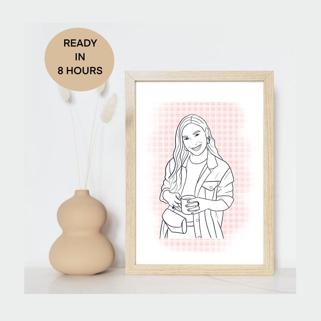 One Line Drawing, One Line Art, Custom Illustration, Custom Portrait ...