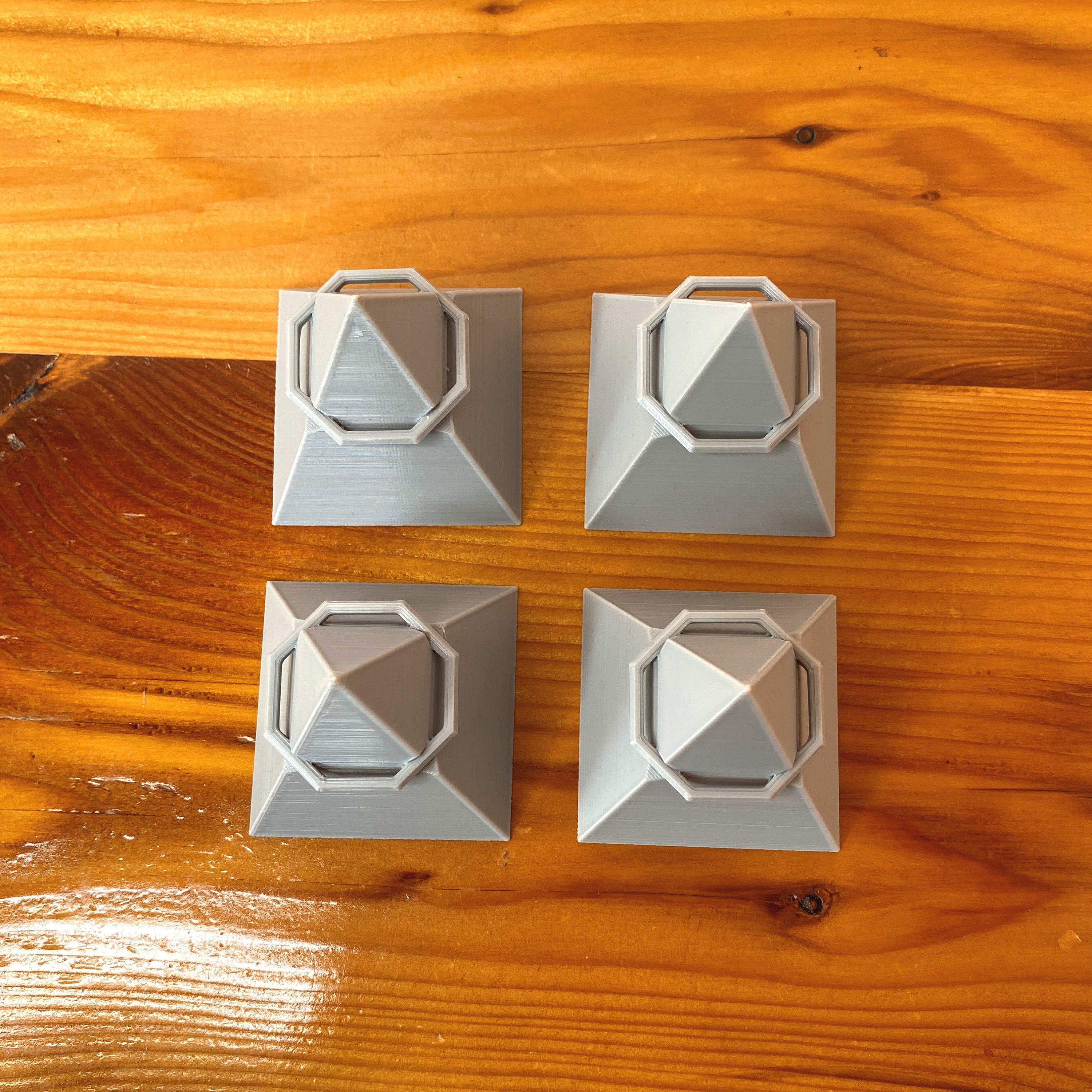 3D Printed Pyramid Paint Stands Small and Large Set Miniature Painting ...